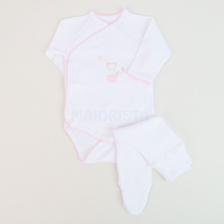 Body Trespasse + Collant SEM CARDA «Urso/Flores»